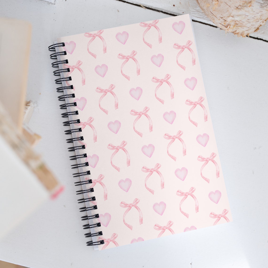Coquette Back to School Spiral Notebook - Cute Stationery - Girly ...