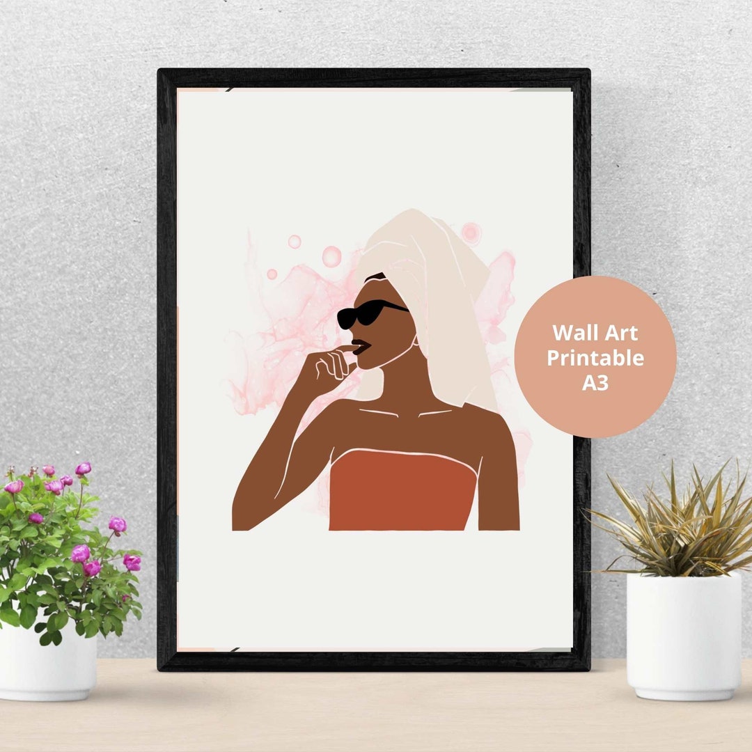 Aesthetic Minimalistic 'that Girl' Posters | A4 Digital Posters | SET ...