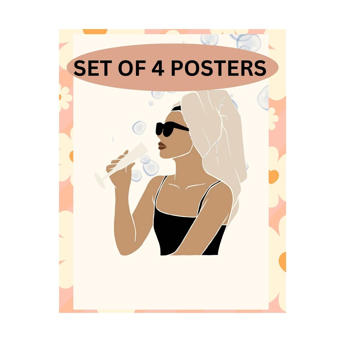 Aesthetic Minimalistic 'that Girl' Posters | A4 Digital Posters | SET ...