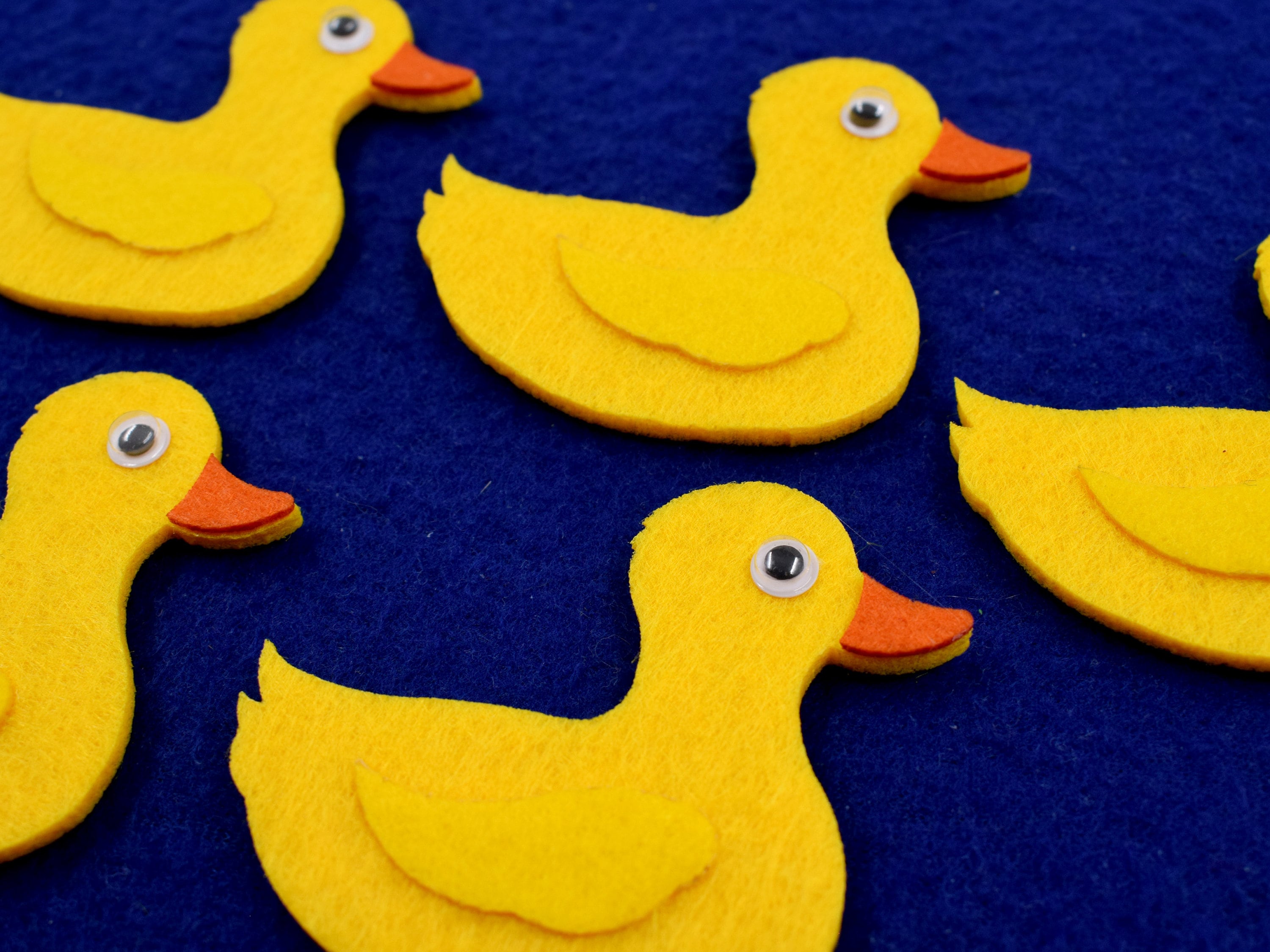 Five Little Ducks - Felt Set / Quiet Book / Kindergarten Game / Kids ...