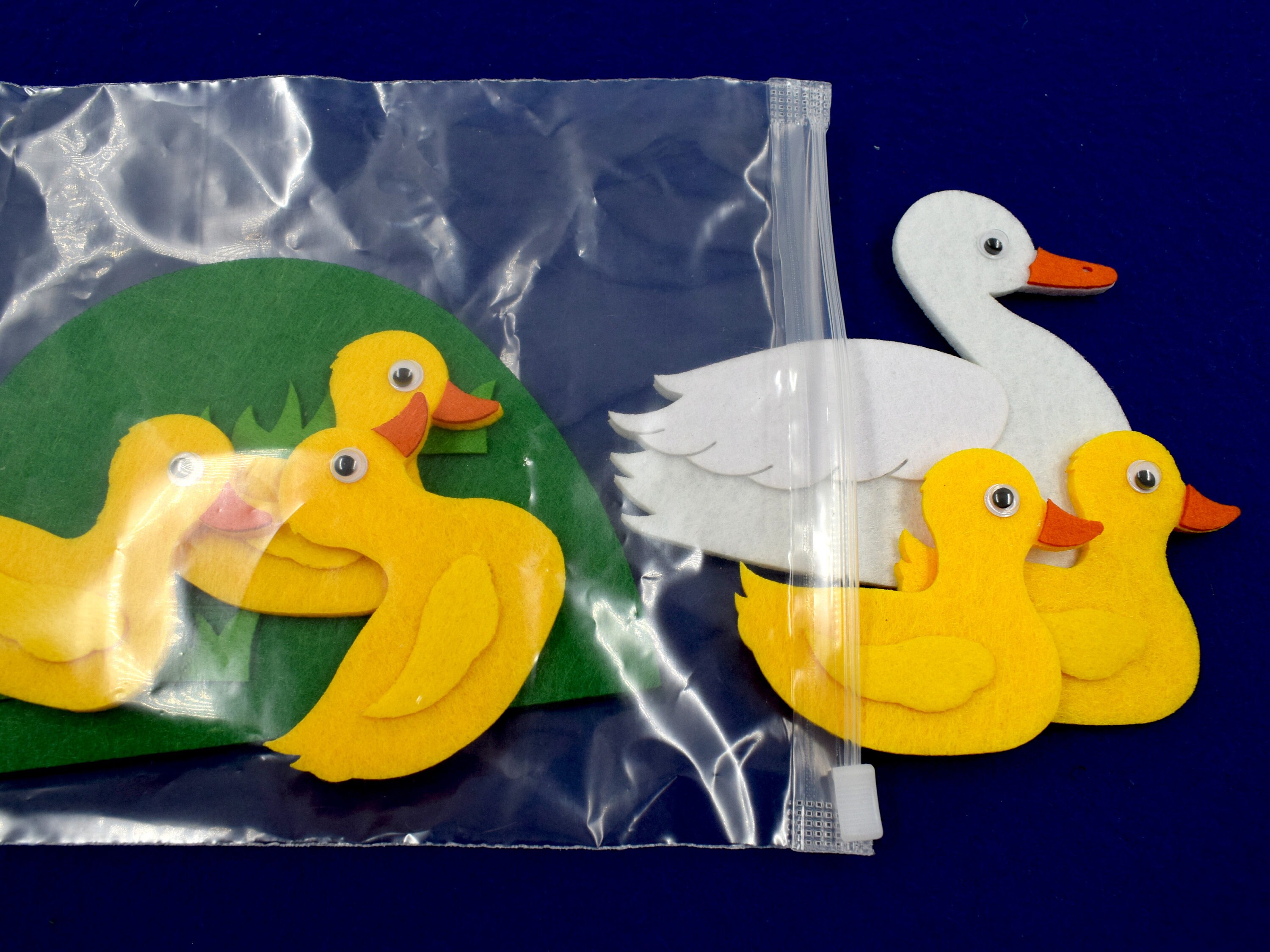 Five Little Ducks - Felt Set / Quiet Book / Kindergarten Game / Kids ...