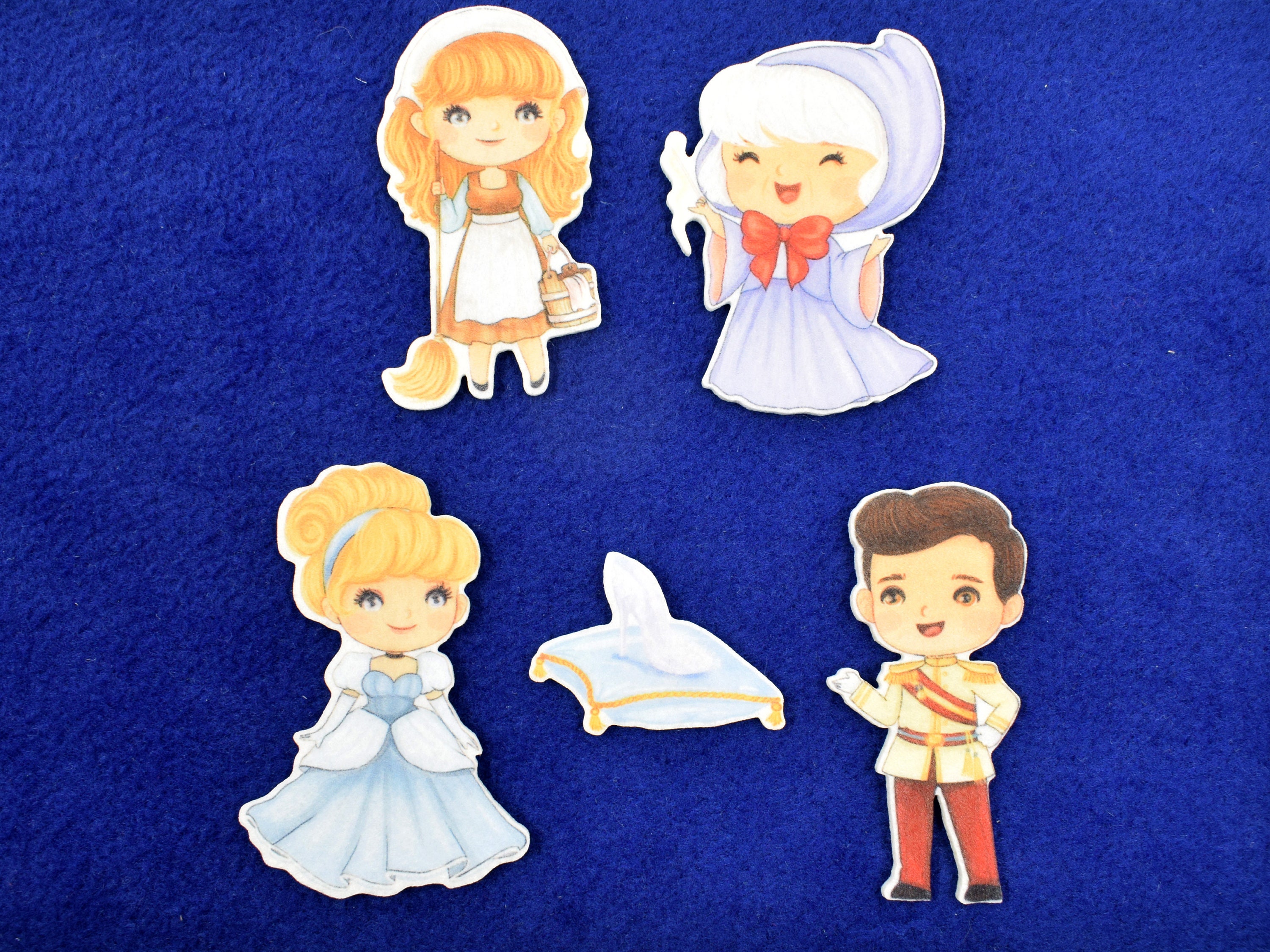 Cinderella - Set of Felt Shapes / Quiet Book / Kindergarten Game ...