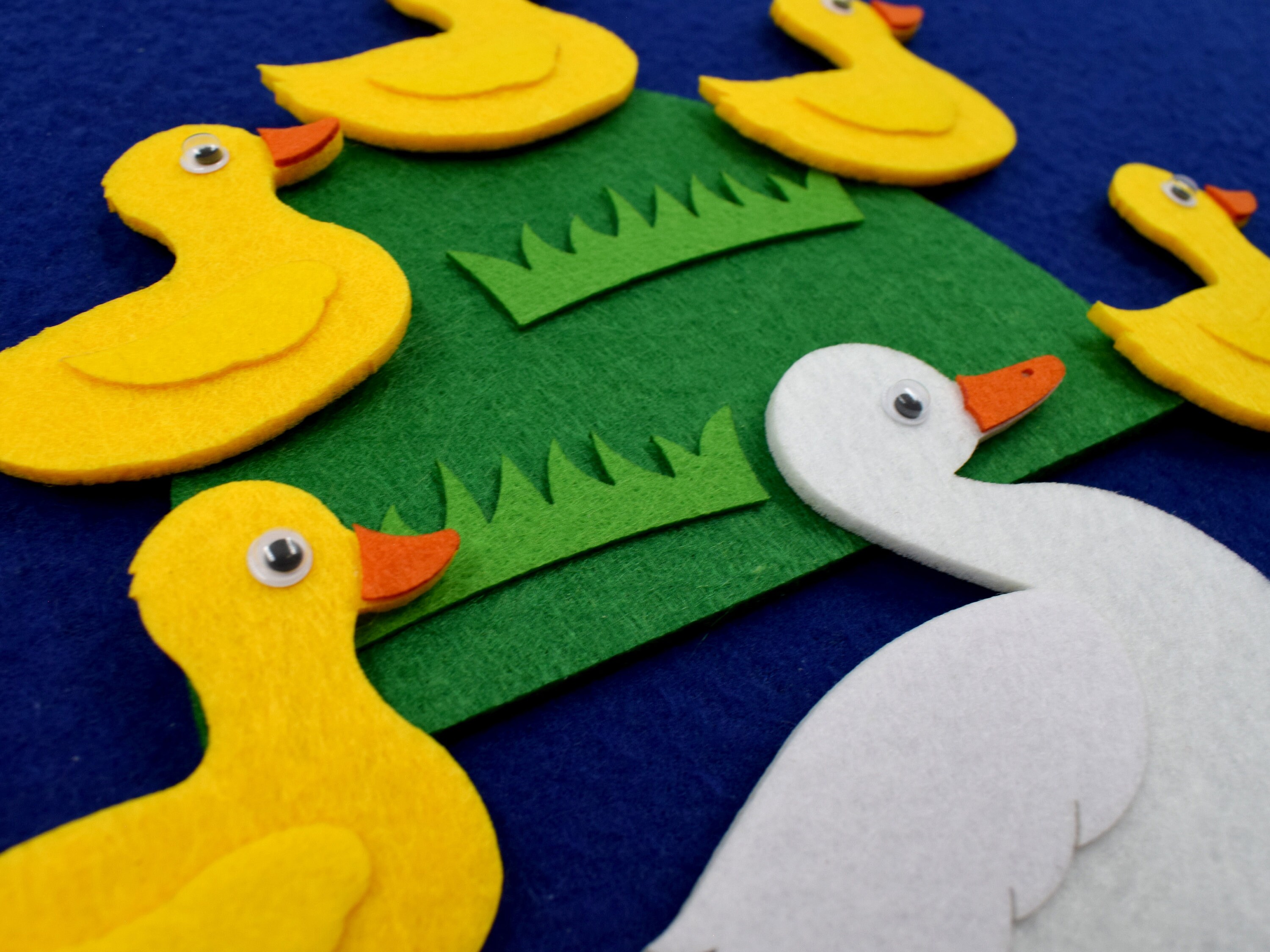 Five Little Ducks Felt Set / Quiet Book / Kindergarten Game / Kids ...