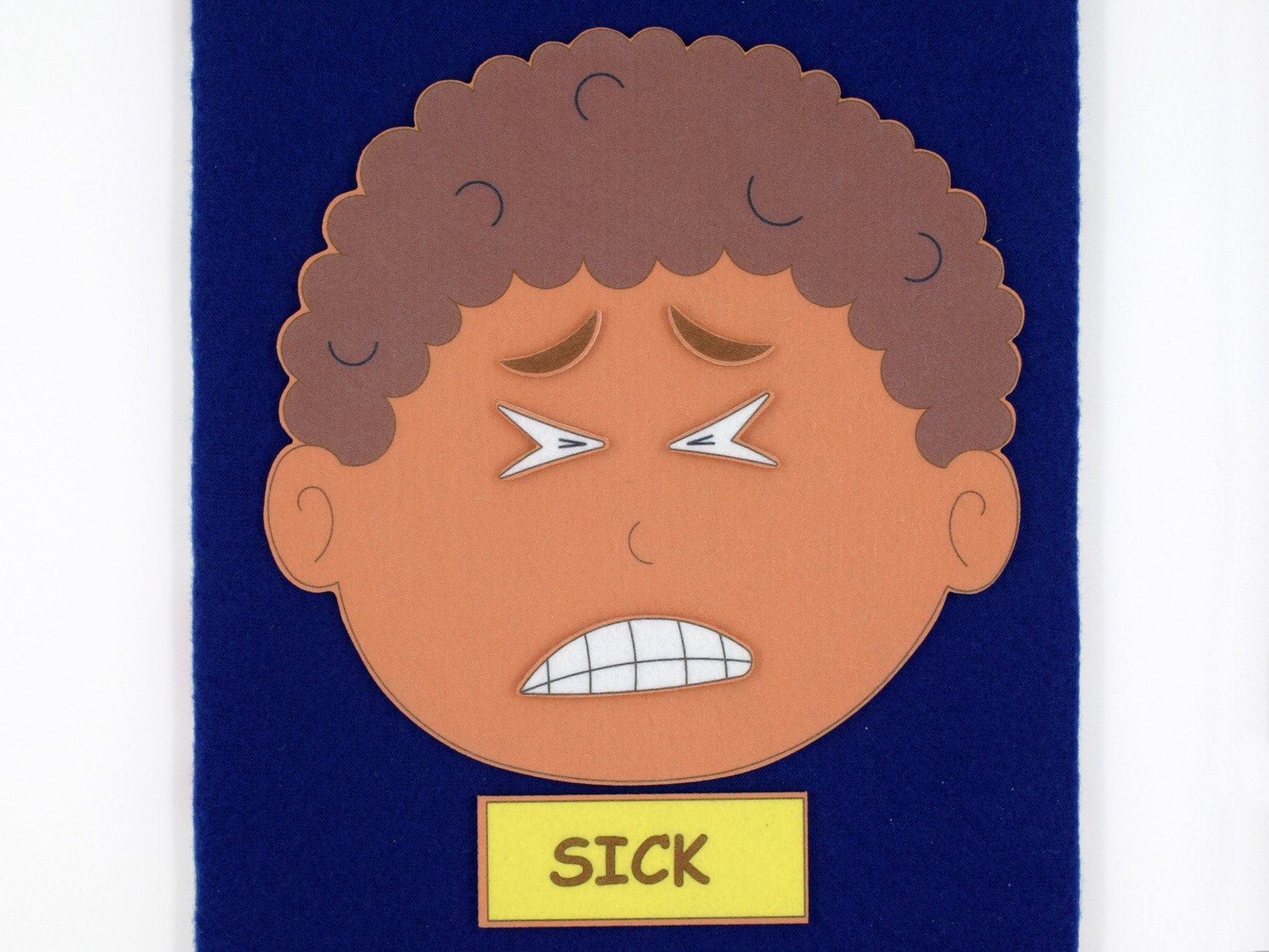 Emotions Activity for Boy - Felt Set/ Quiet Book / Kindergarten Game ...