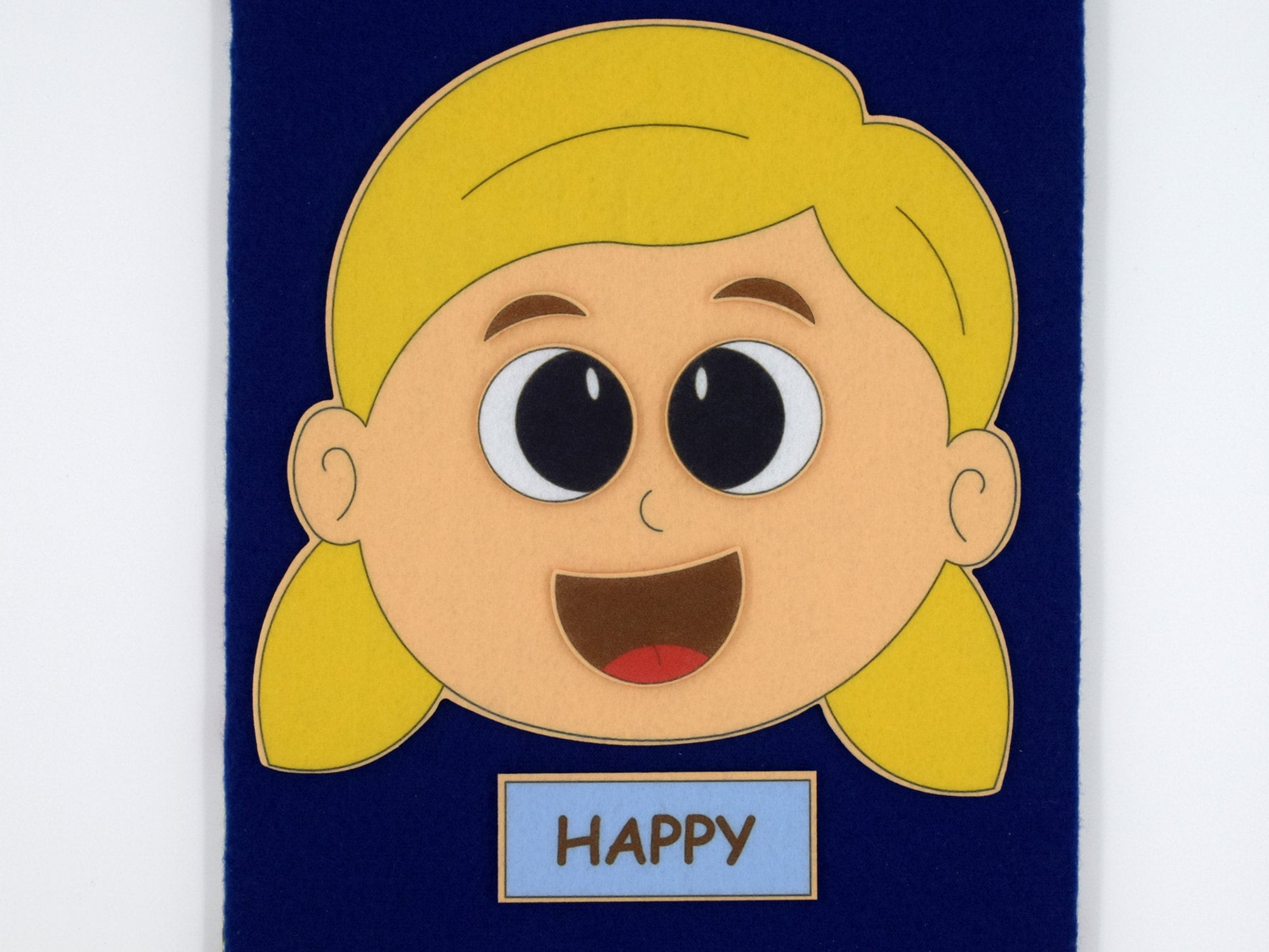 Emotions Activity for Girl - Felt Set/ Quiet Book / Kindergarten Game ...