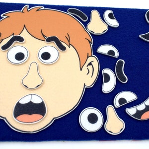 Emotions Activity - Felt Set/ Quiet Book / Kindergarten Game ...