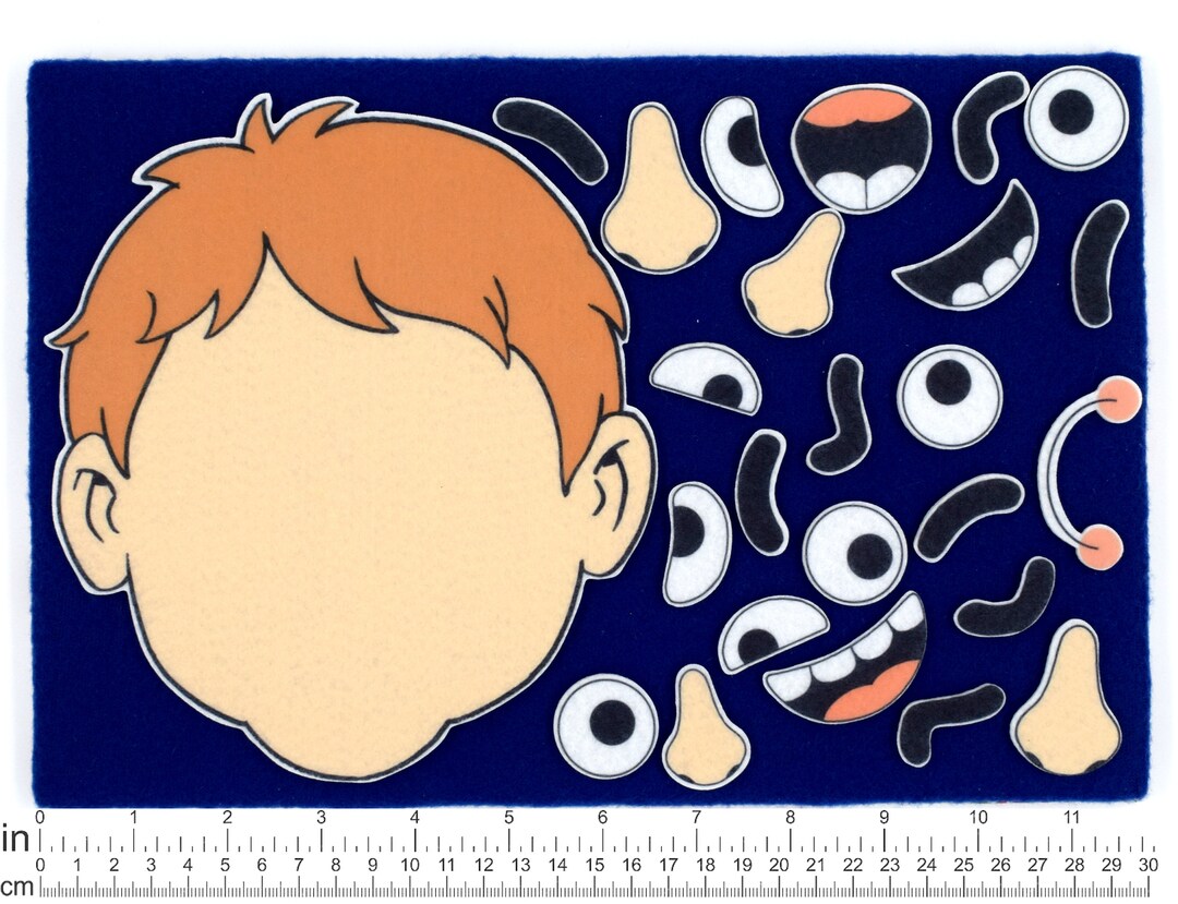 Emotions Activity - Felt Set/ Quiet Book / Kindergarten Game ...