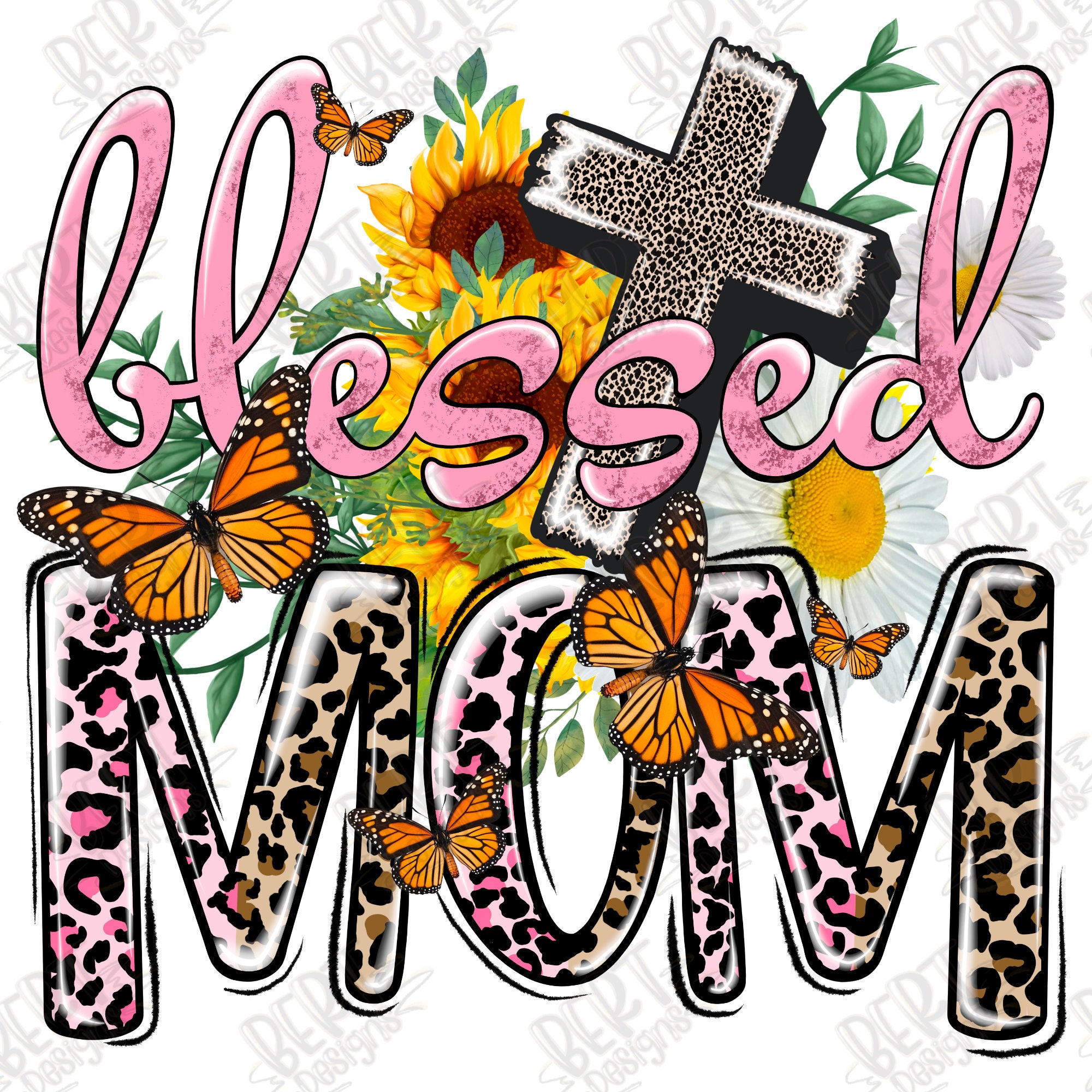 Blessed Mom Png Sublimation Religious Mom Png Christian Mom Png Blessed ...