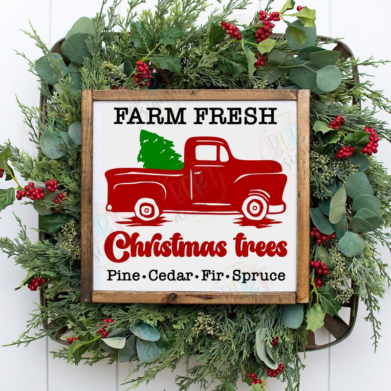 Farmhouse Christmas Sign - Etsy