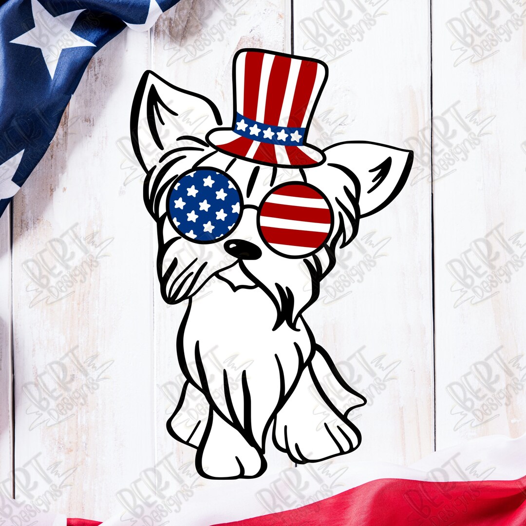 4th of July Dog Svg Cut File for Cricut Silhouette Independence Day Dog ...