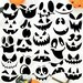 Halloween Faces Bundle Svg Cut Files for Cricut Silhouette Halloween ...