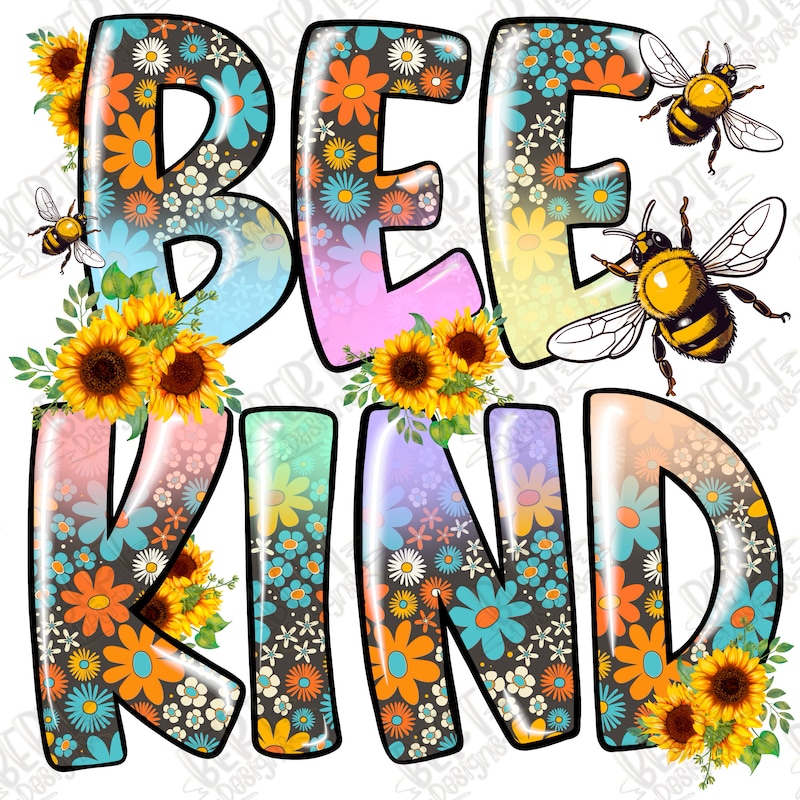 Bee Kind Png - Etsy