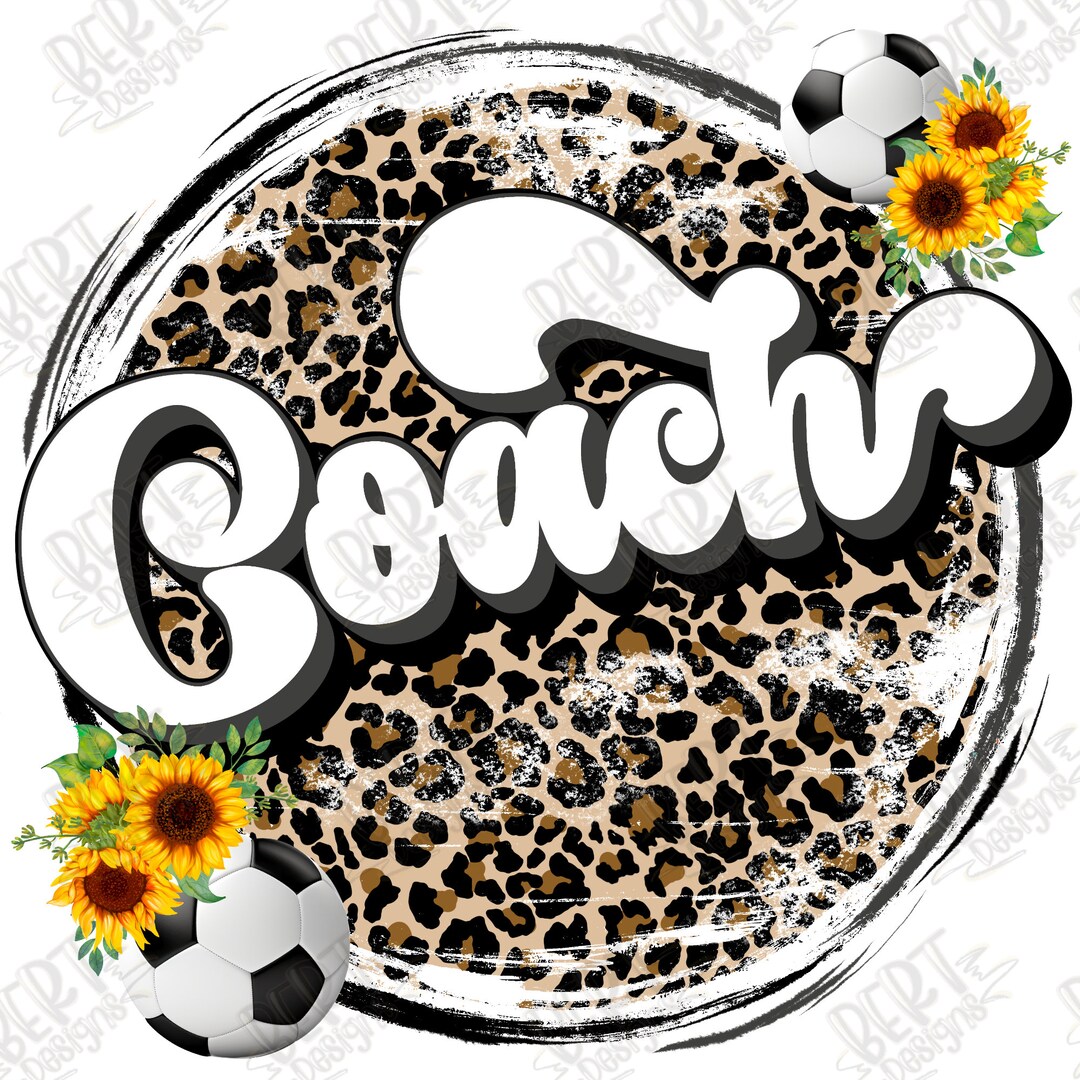 Coach Png Sublimation Groovy Coach Png Leopard Coach Png Soccer Coach ...
