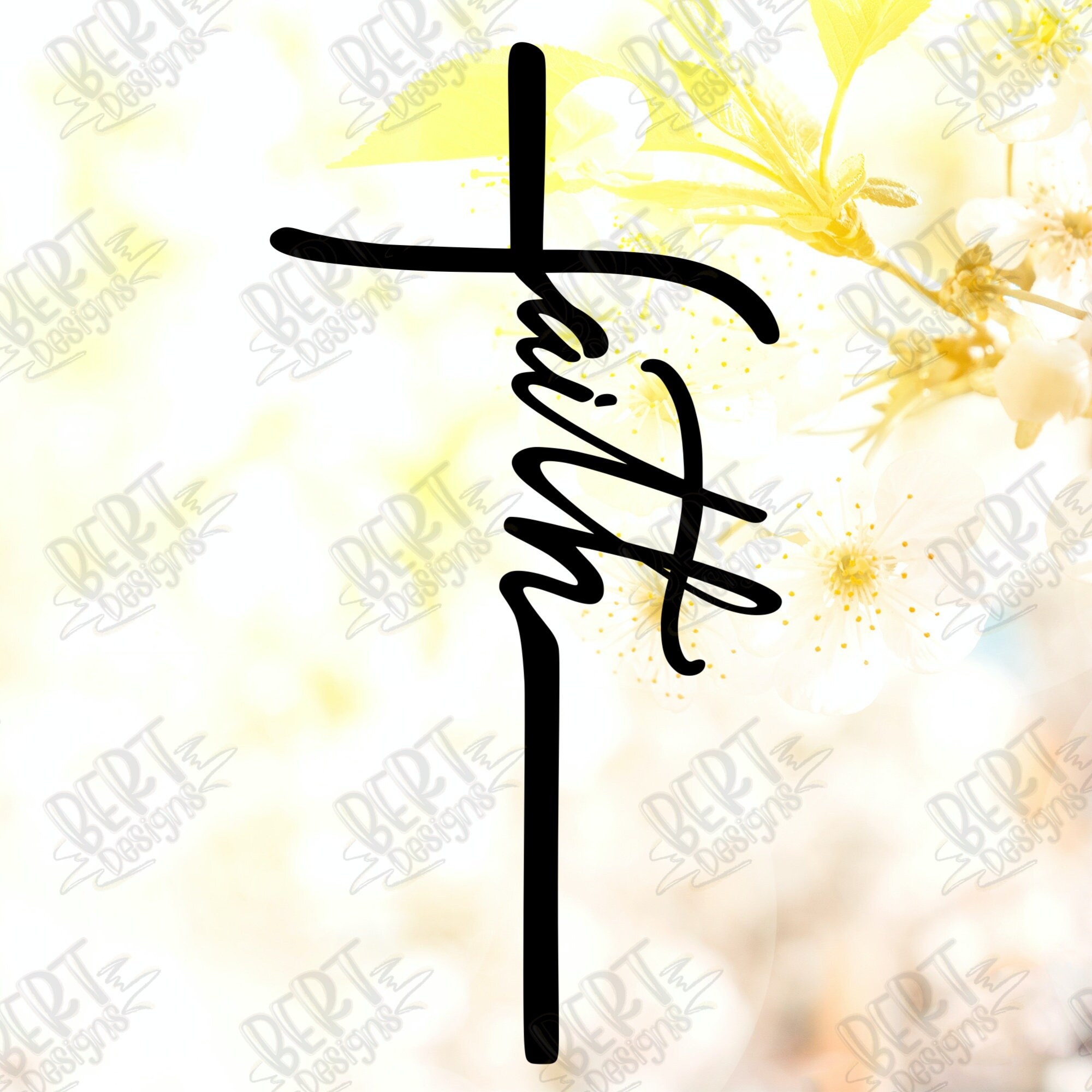 Faith Cross Svg Cut File for Cricut Silhouette Faith Cuttable Image ...