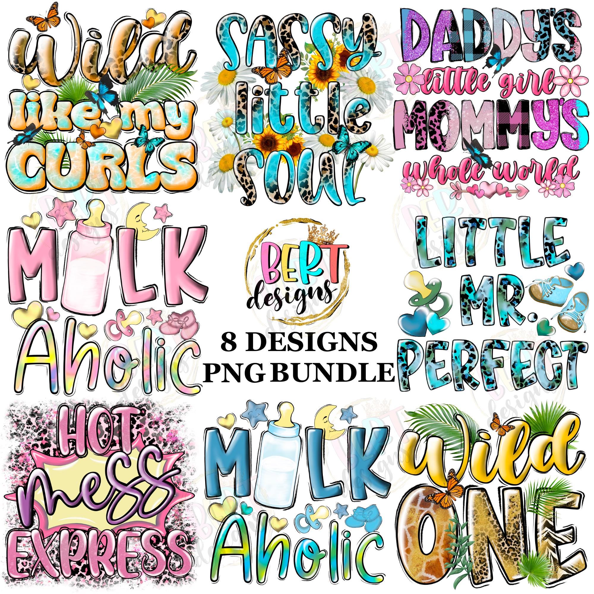 Baby PNG Bundle: Newborn Clipart Sublimation Designs (digital Download ...