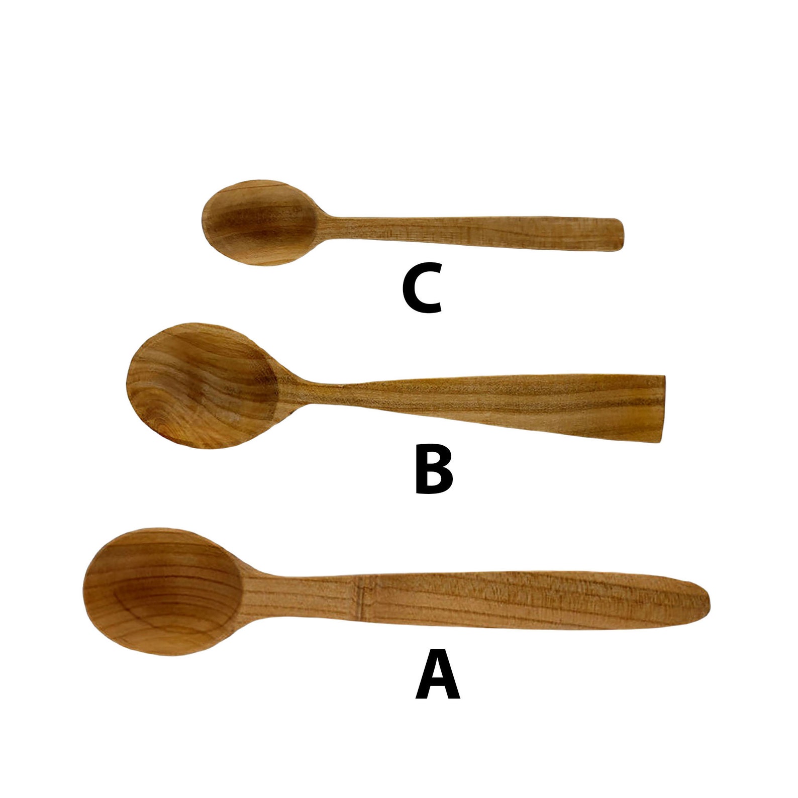 Cherry Wood Cutlery, Wooden Spoon, Wooden Spatula, Wooden Fork, Wooden ...