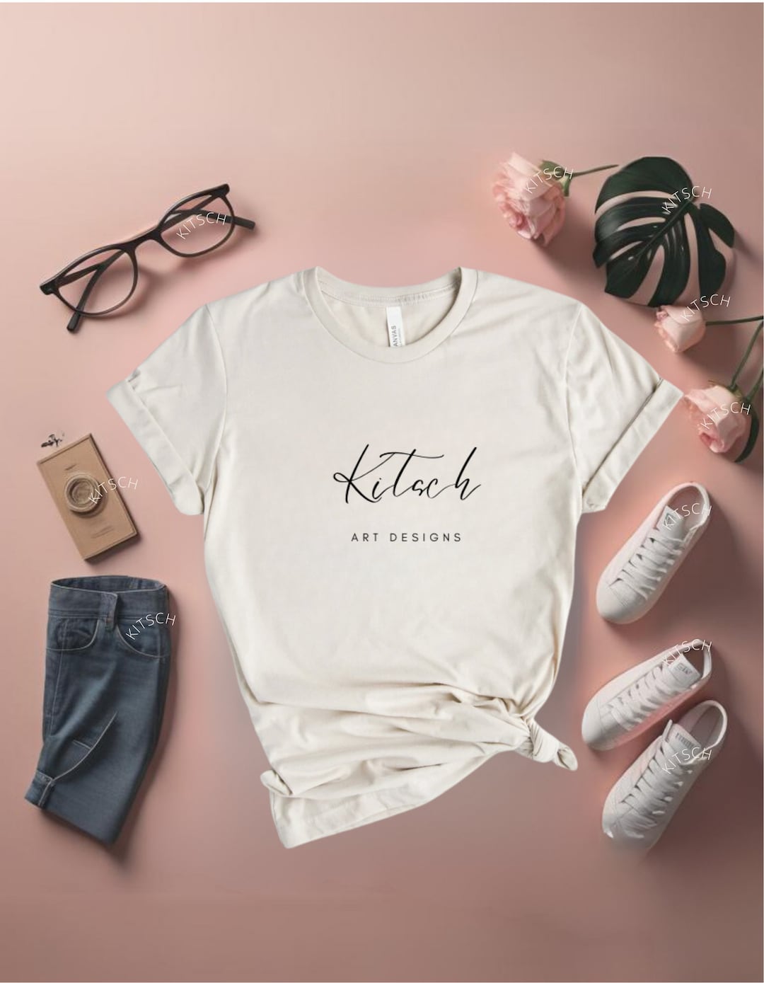 Bella Canvas 3001 Heather Dust Mockup - Etsy