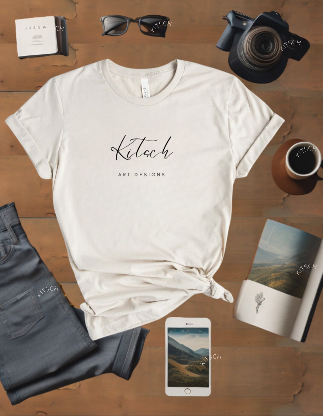 Bella Canvas 3001 Heather Dust Mockup - Etsy