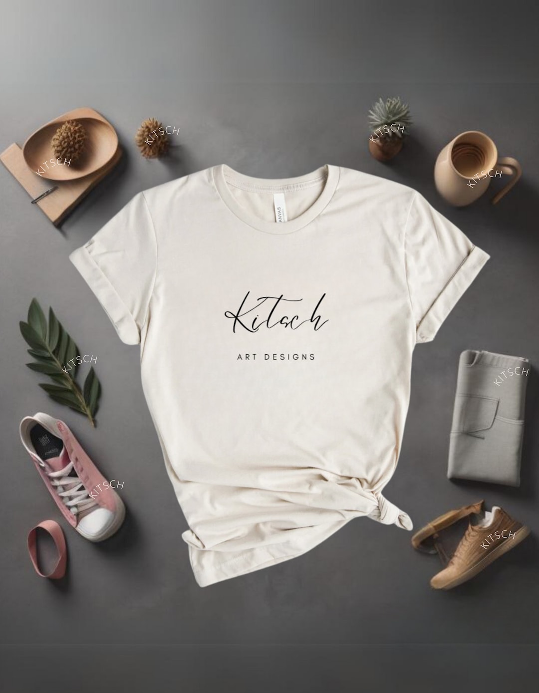 Bella Canvas 3001 Heather Dust Mockup - Etsy