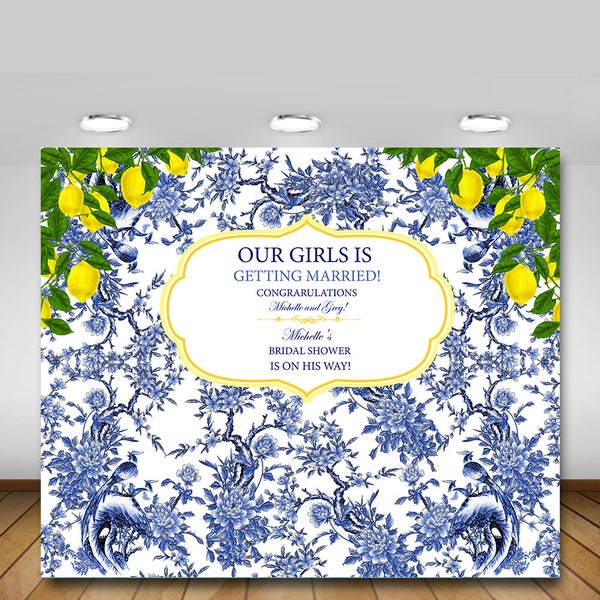 Lemon Backdrop - Etsy