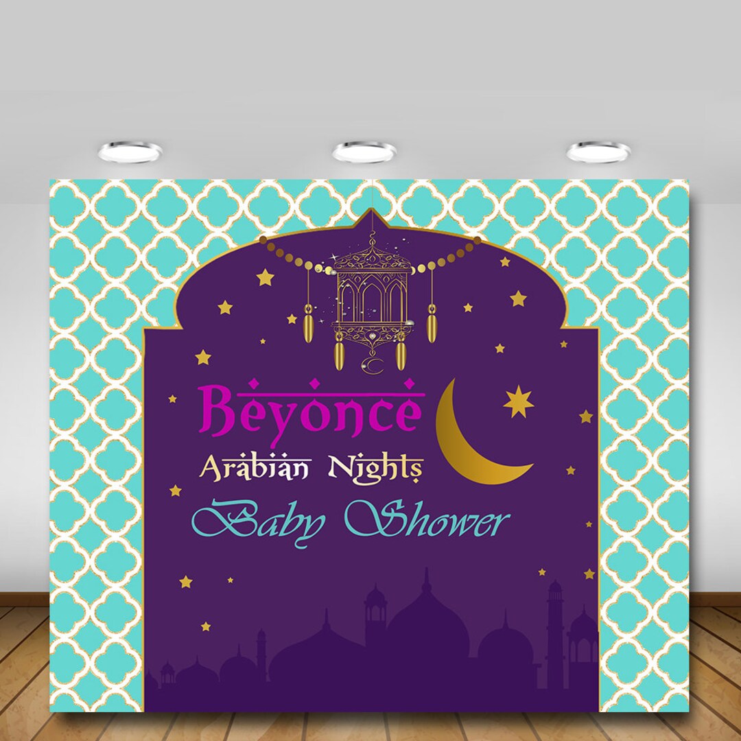 Printable Arabian Night Backdrop, Moroccan Backdrop, Aladdin Theme ...