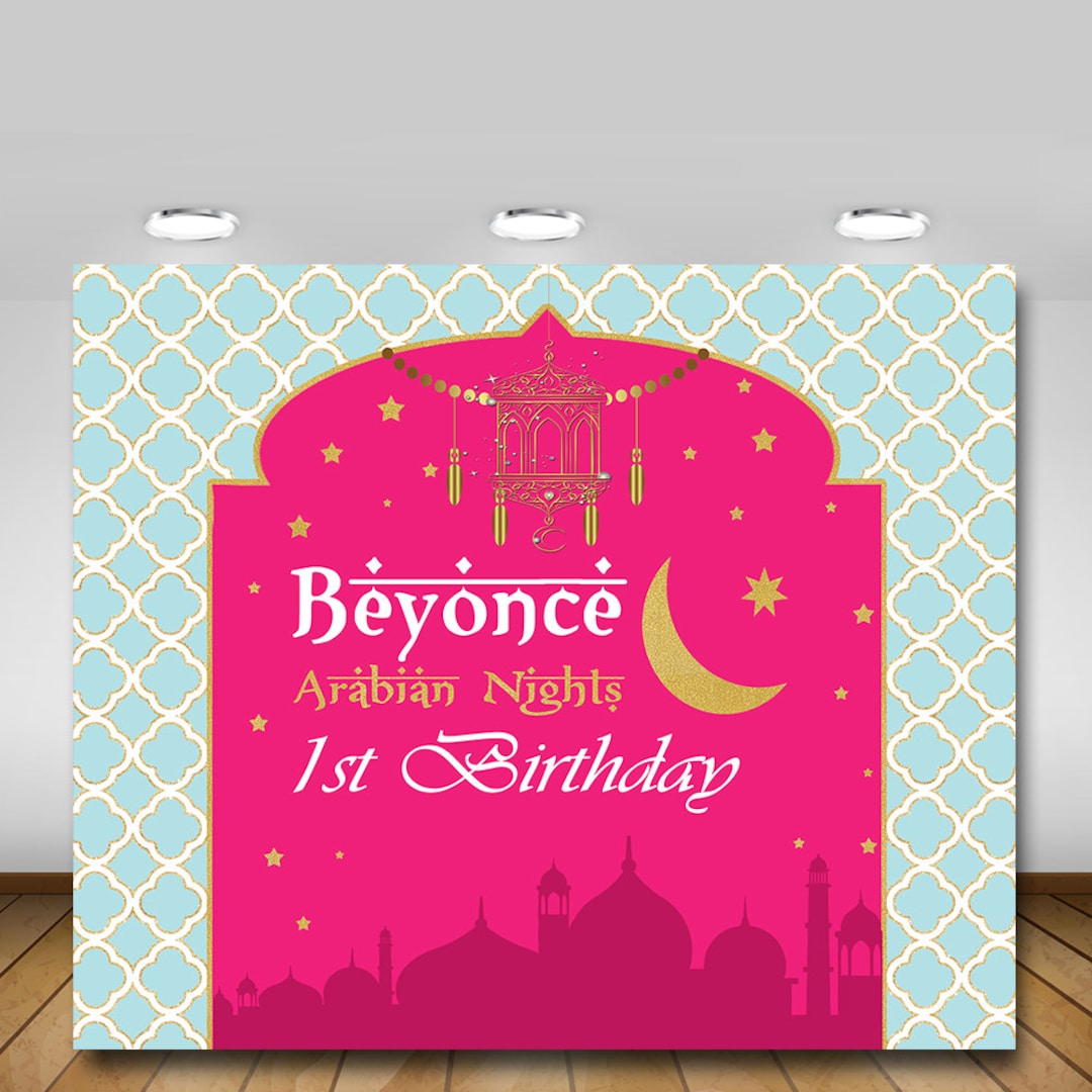 Printable Arabian Night Backdrop, Moroccan Backdrop, Aladdin Theme ...
