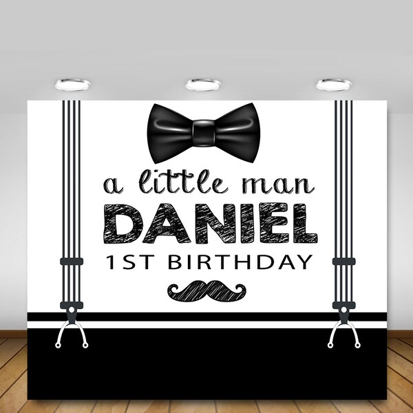 Little Man Backdrop - Etsy