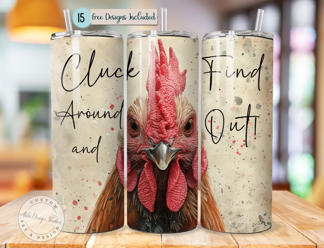 Cluck Around Funny Chicken Clucks to Give Angry Chicken Farm Animal ...