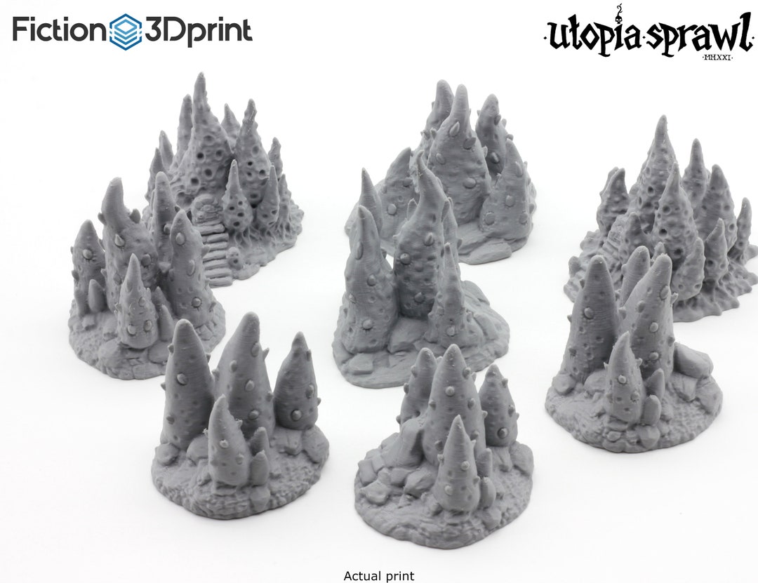 Fungus Cluster Complete Set Purple Sword Crags - Etsy