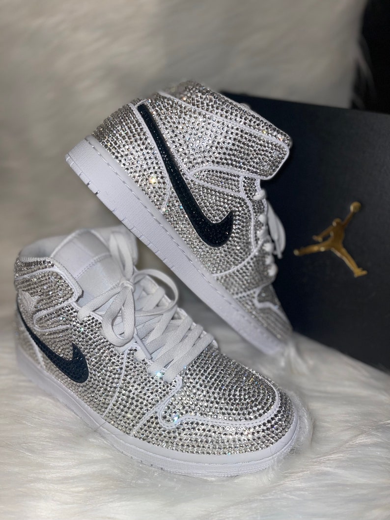 Blinged Custom Jordan 1’s - Etsy