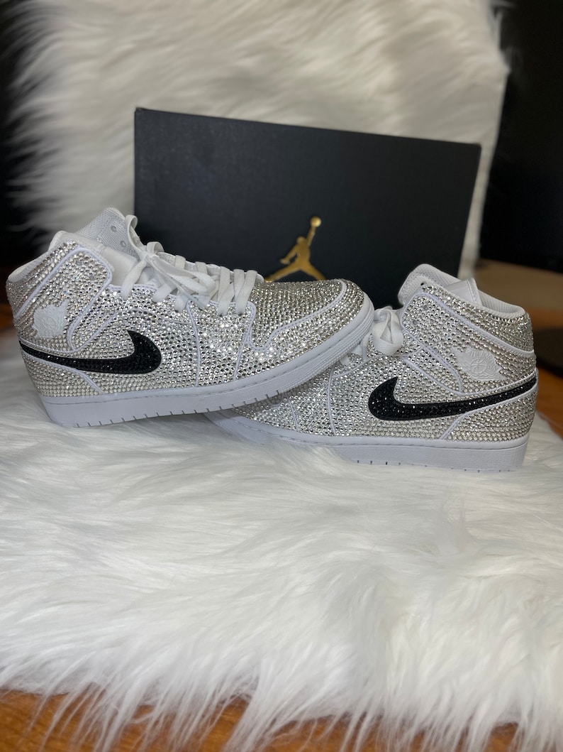Blinged Custom Jordan 1’s - Etsy