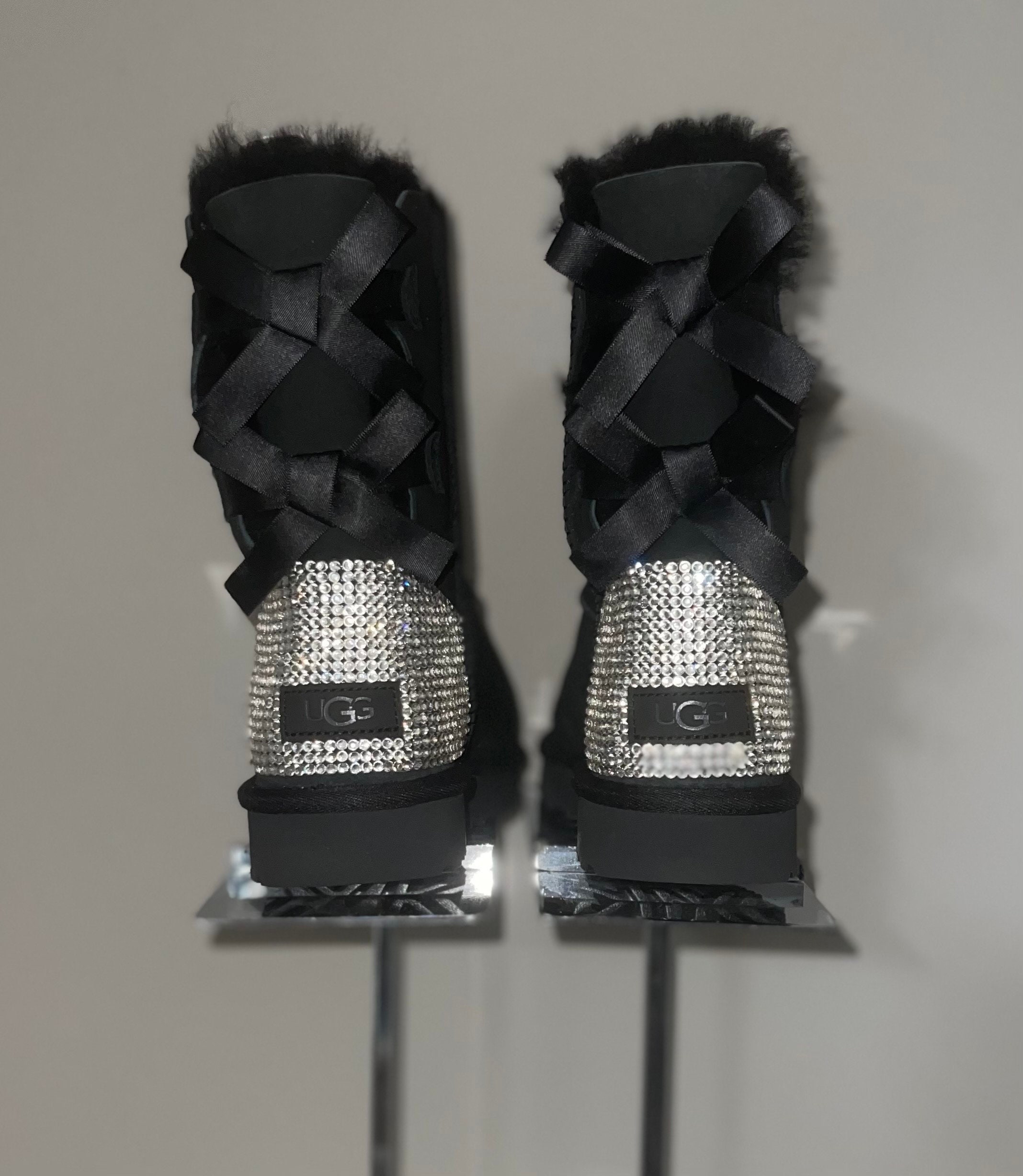 Custom Bling Ugg Boots Bailey Bows - Etsy