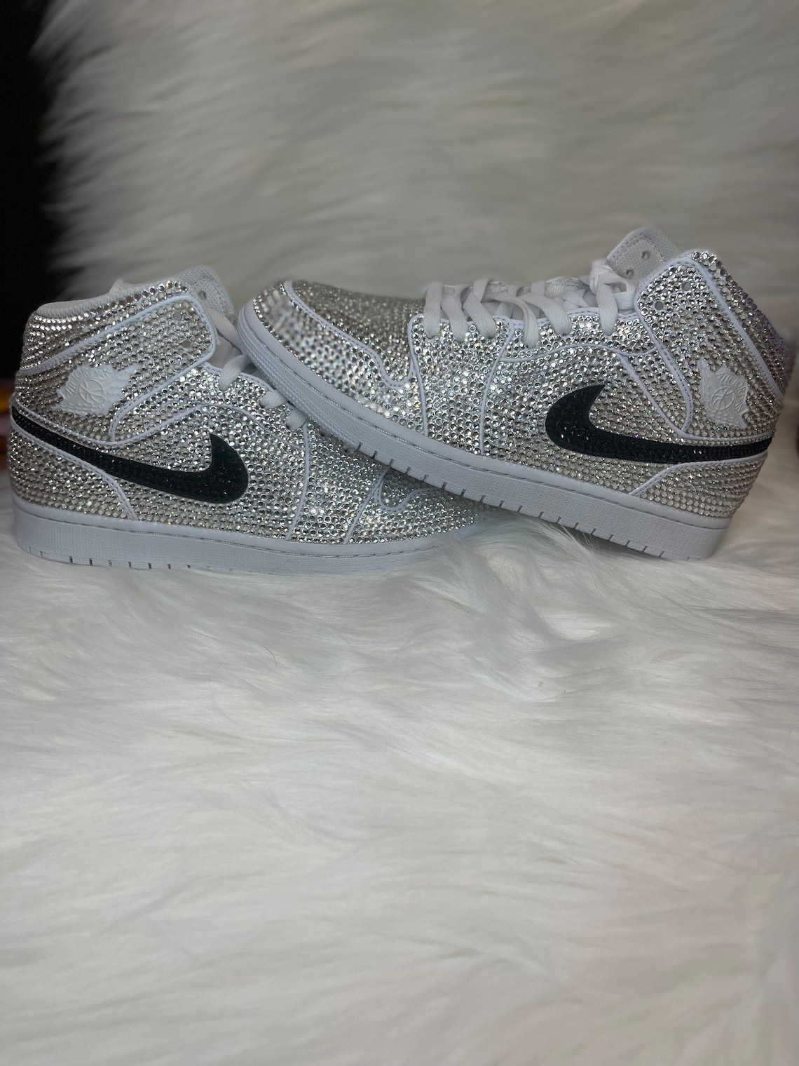 Blinged Custom Jordan 1s - Etsy