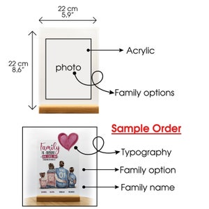 Personalized Acrylic Photo Stand, Family Photo, Souvenir, Special Gift ...