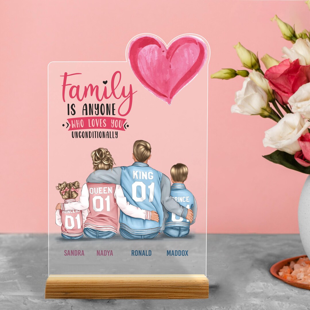 Personalized Acrylic Photo Stand, Family Photo, Souvenir, Special Gift ...