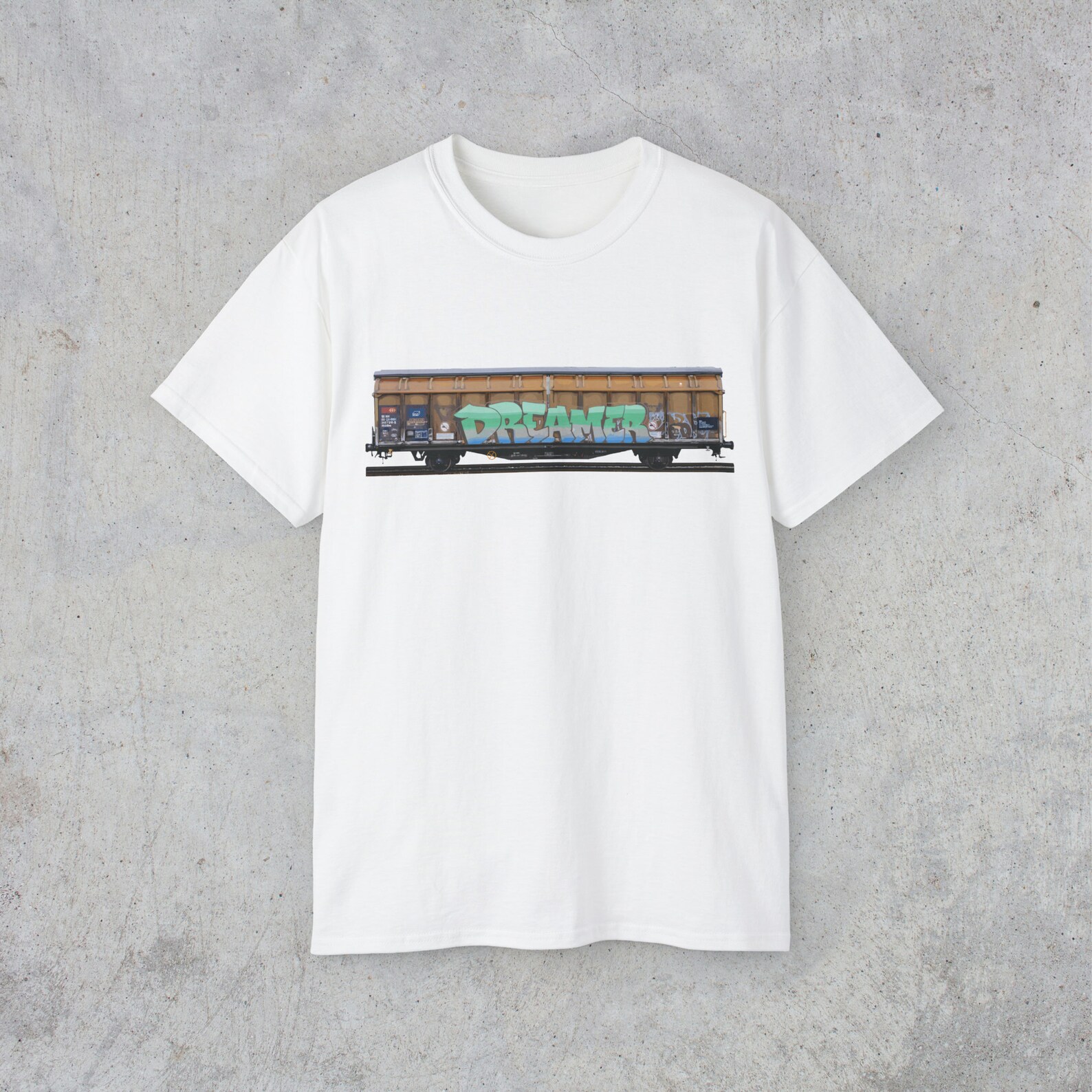 Dreamer Graffiti on Freight Train Unisex Ultra Cotton T-shirt, 2000 P ...