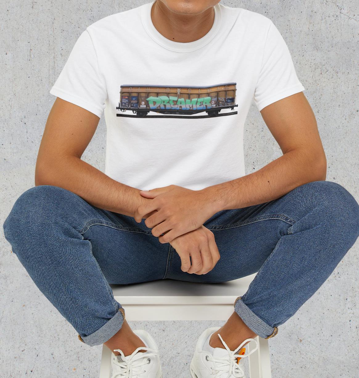 Dreamer Graffiti on Freight Train Unisex Ultra Cotton T-shirt, 2000 P ...
