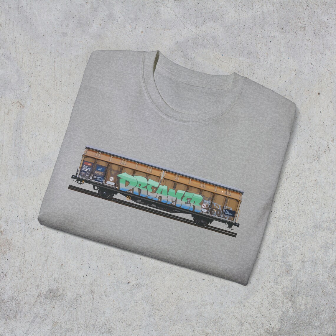 Dreamer Graffiti on Freight Train Unisex Ultra Cotton T-shirt, 2000 P ...