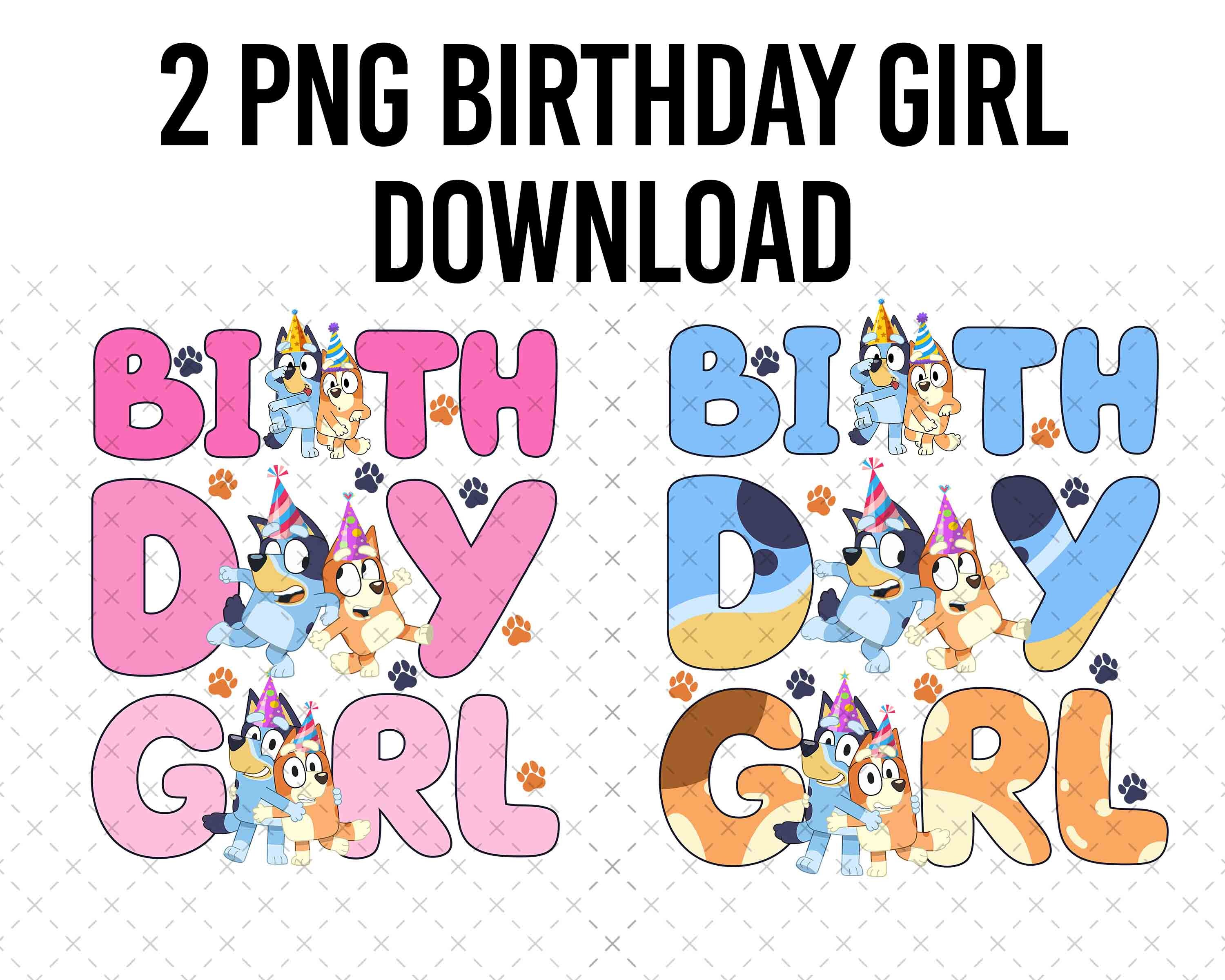 Bluey Clipart Bluey Family Png, Bluey & Bingo Png, Bluey Birthday Part ...