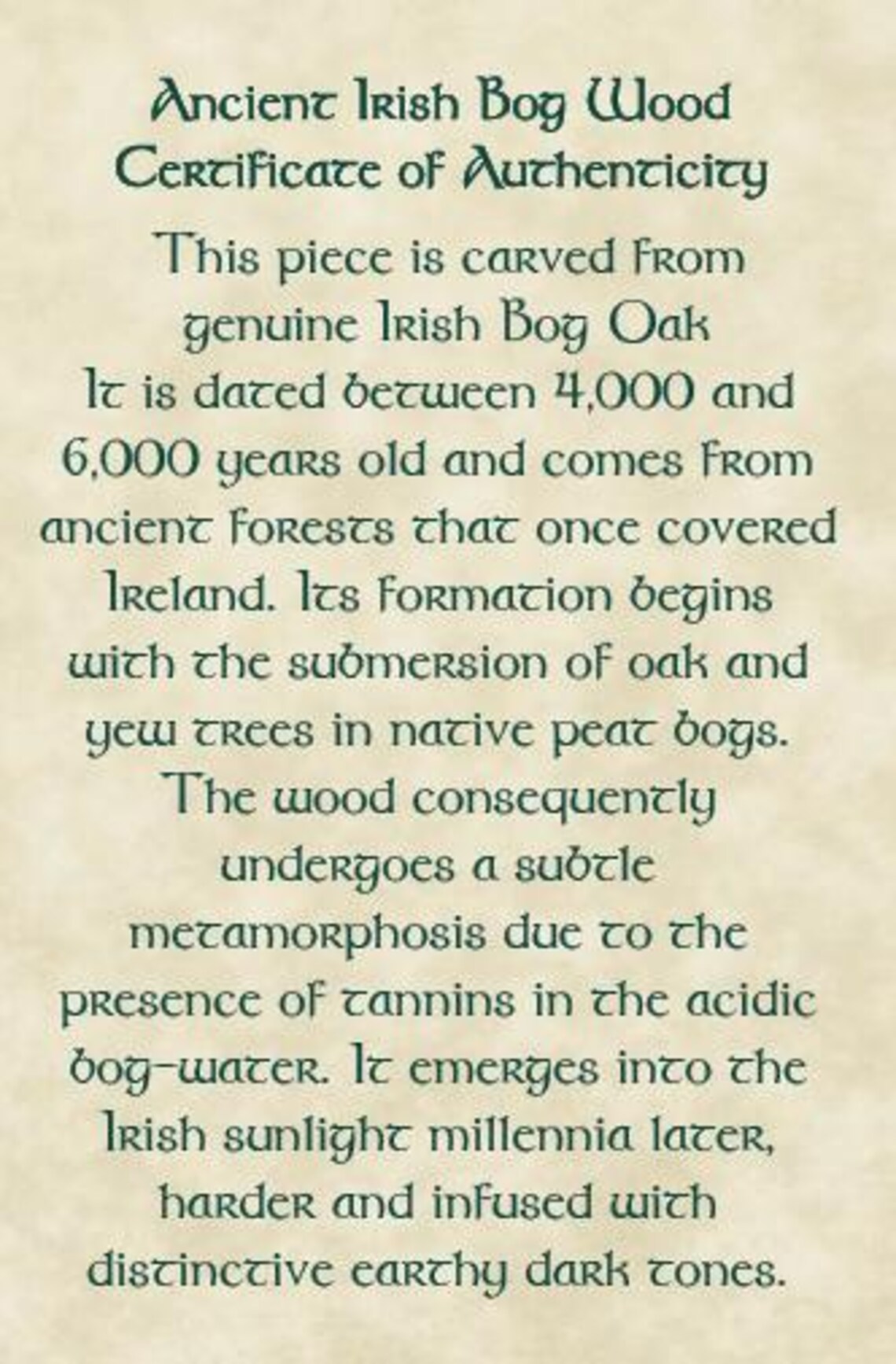Irish Bog Oak Necklace: Ancient Wood Pendant With Mother of Pearl Inlay ...