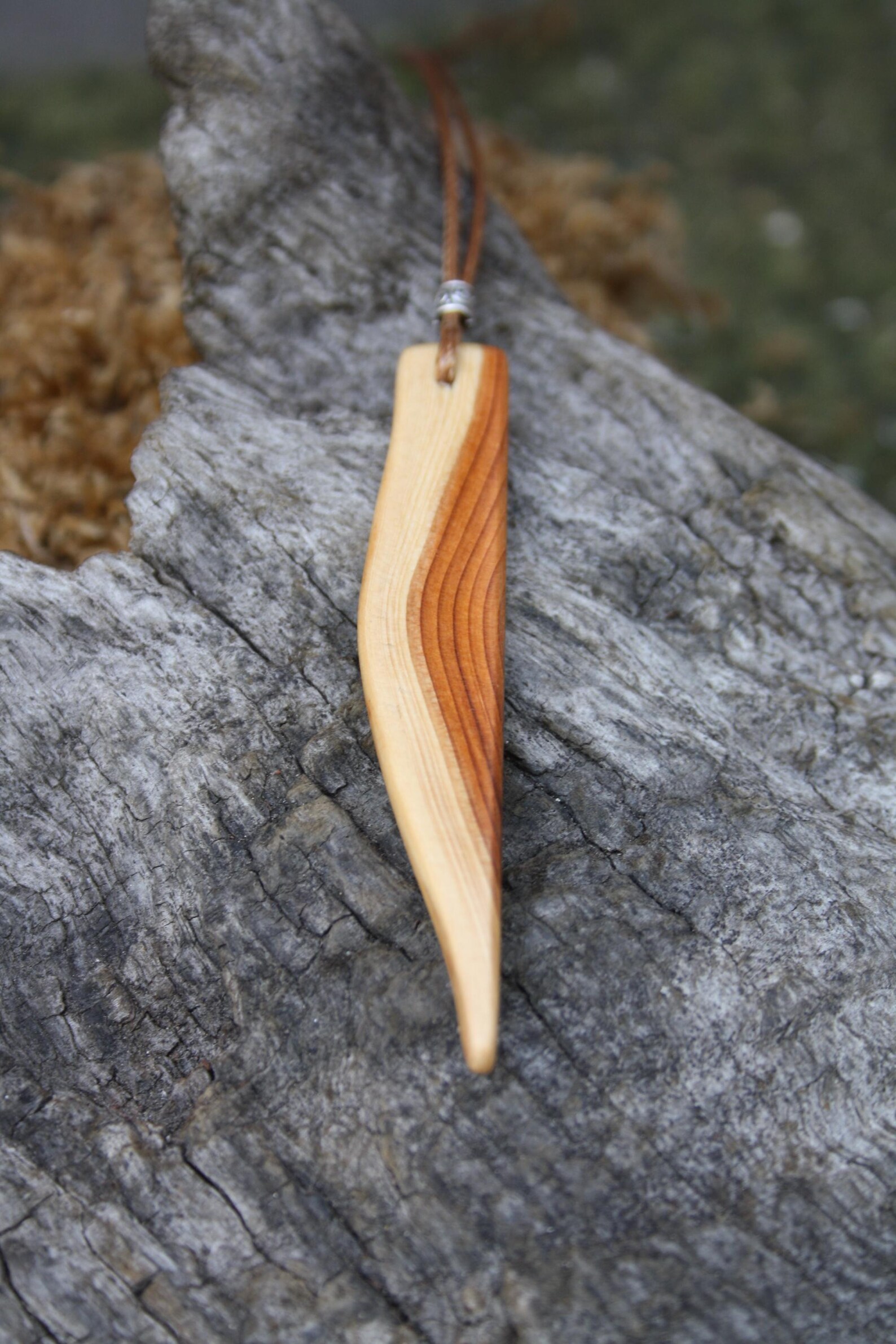 Handmade Yew Wood Pendant: Celtic Tree Wisdom Necklace, Irish Jewelry ...