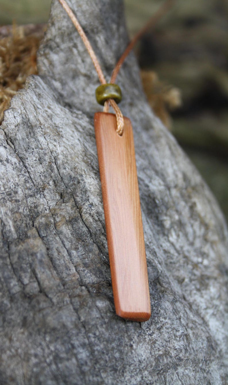 Irish Bog Yew Wood Pendant, Ancient Celtic Wood Necklace, Unique Irish ...