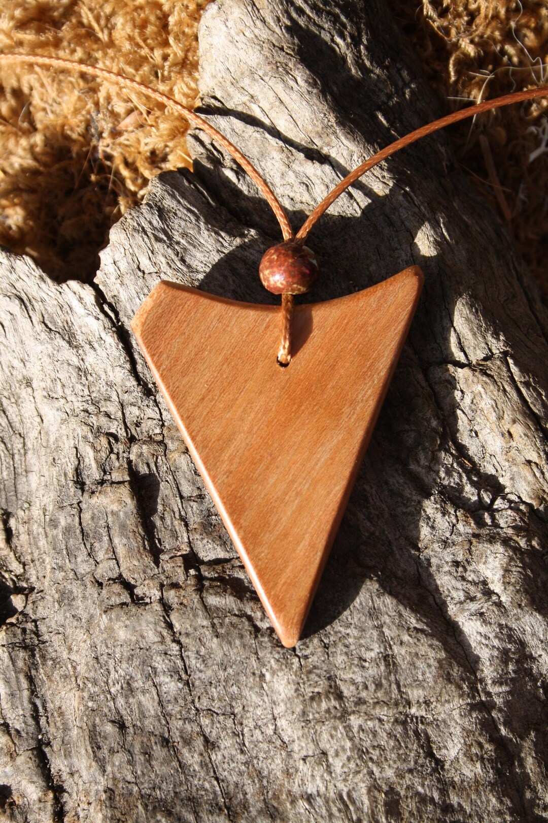 Wild Irish Cherry Wood Necklace, Unique Cherry Wood Pendant, Sacred ...
