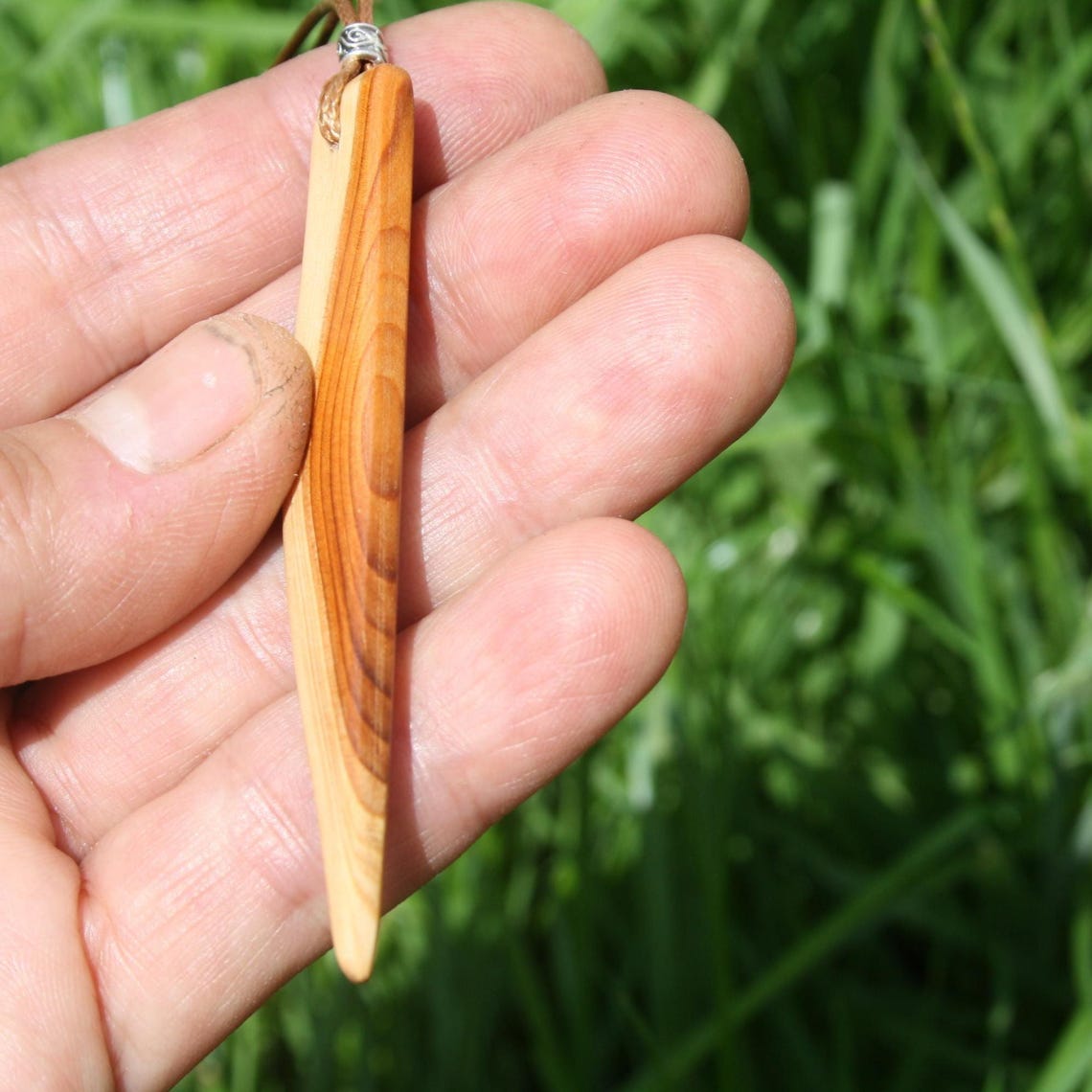 Handmade Yew Wood Pendant: Celtic Tree Wisdom Necklace, Irish Jewelry ...