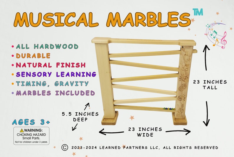 Musical Marbles - Marble Run - Marble Tower - Kids 3+ - Etsy