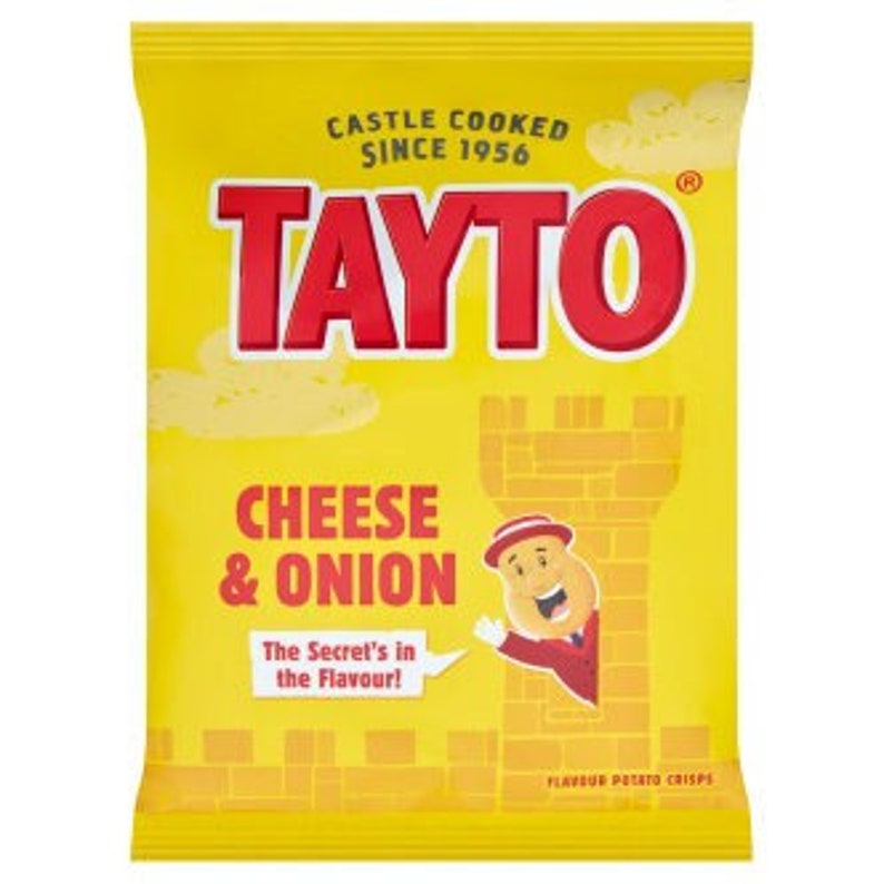 Tayto Cheese and Onion Crisps 12 Pack - Etsy UK