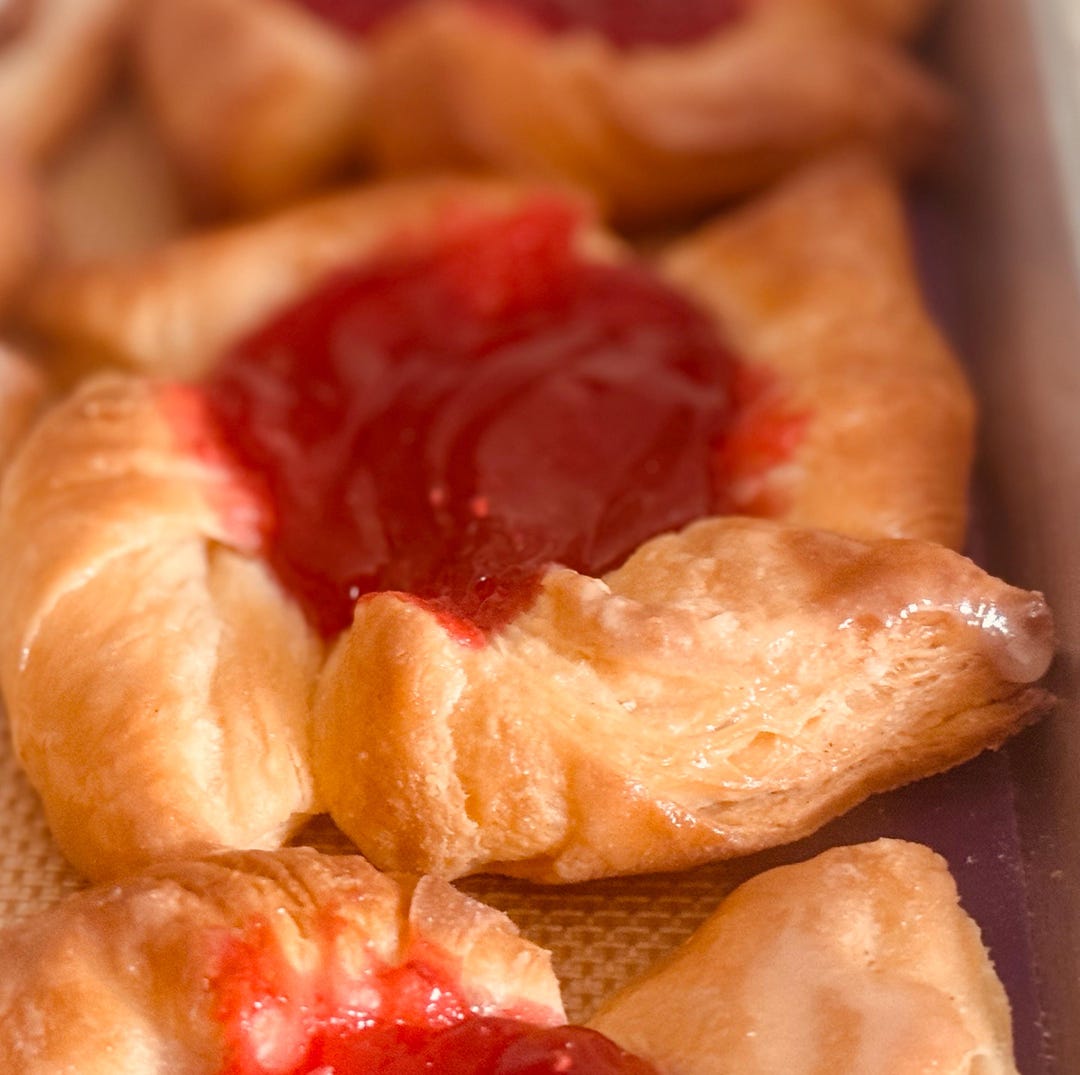 Vegan Raspberry Danish 6pcs - Etsy