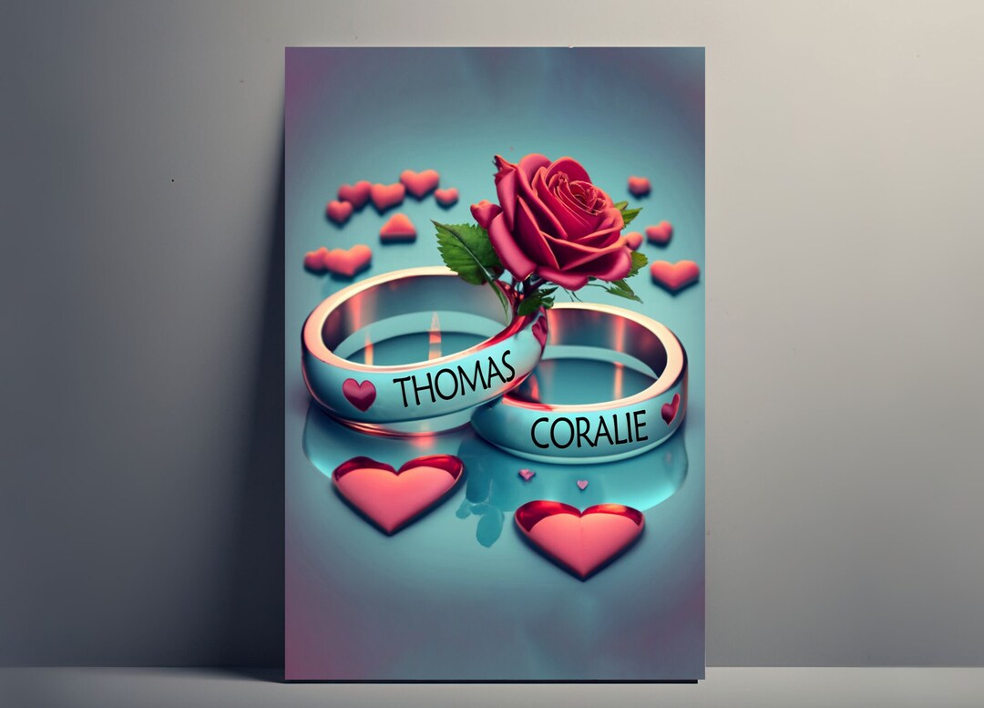 Personalized Alliance Couple Poster Customizable Wedding Poster ...