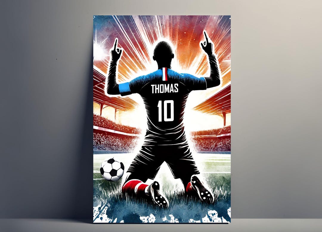 Personalized Football Poster Customizable Men's Football Poster ...