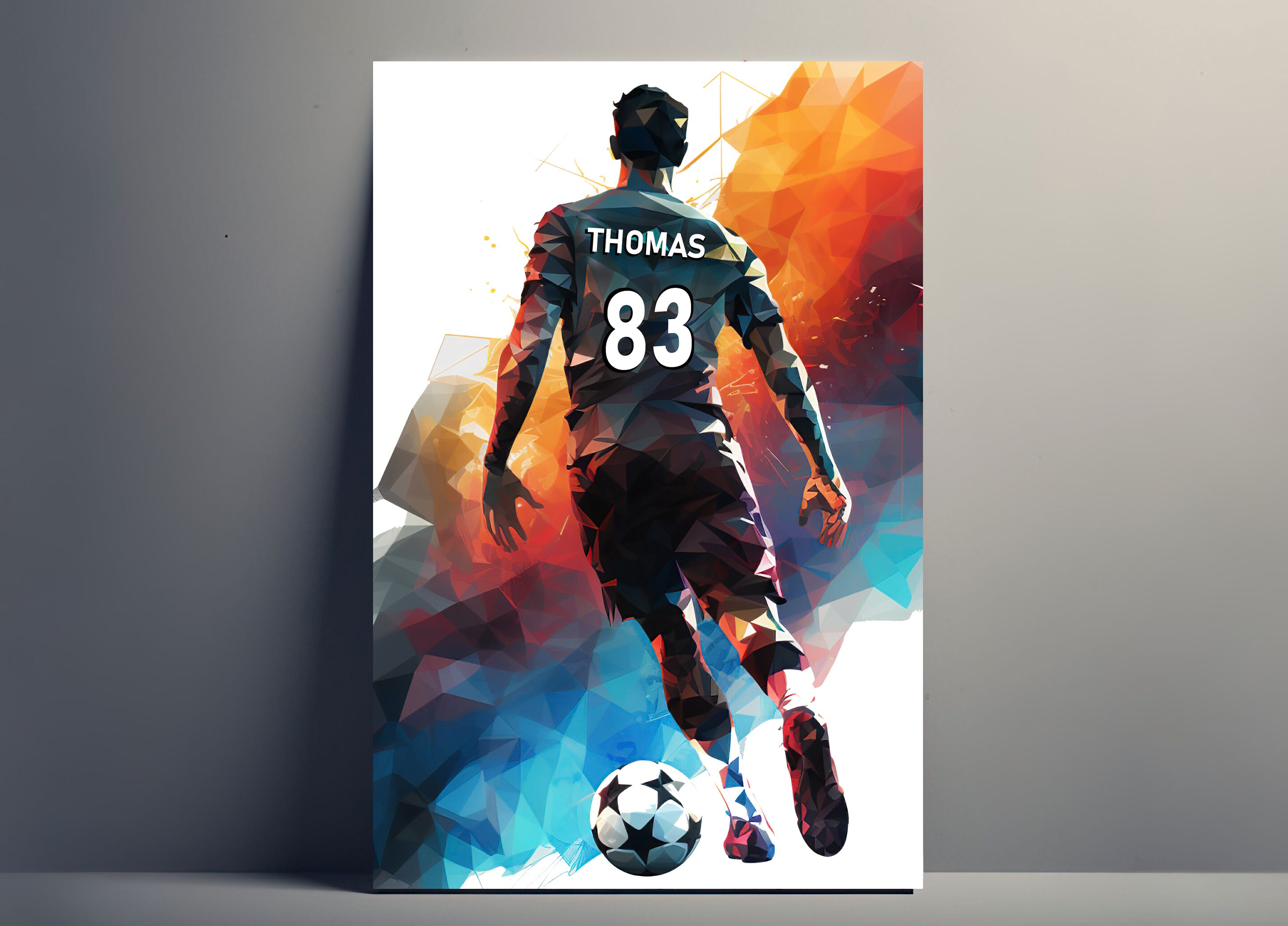 Personalized Football Poster Customizable Football Poster, Canvas ...